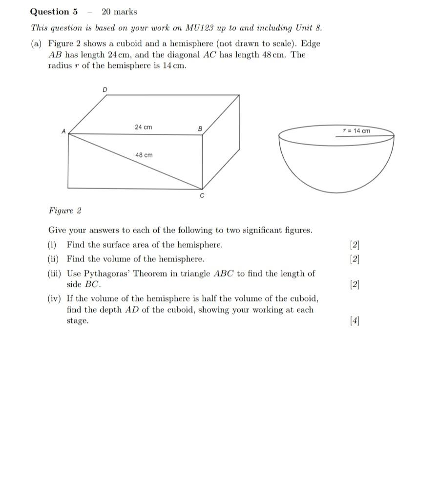 Solved Question 5 20 marks This question is based on your | Chegg.com