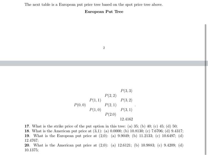 Solved V. Binomial trees Consider the 3-step recombining (d | Chegg.com
