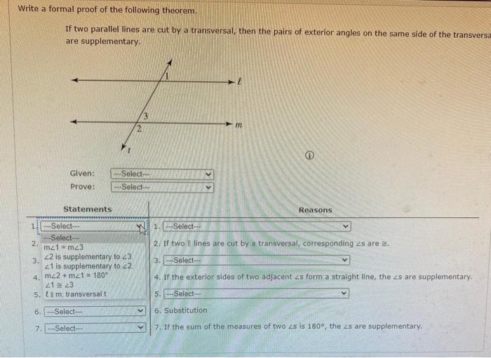 Solved Write a formal proof of the following theorem. If two | Chegg.com