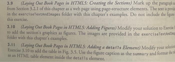Solved 3.9 (Laying Out Book Pages in HTML5: Creating the | Chegg.com