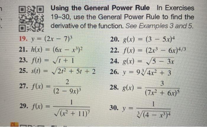 Solved 7 1, Using the General Power Rule In Exercises 19-30, | Chegg.com