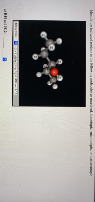 Solved Identify the indicated protons in the following | Chegg.com