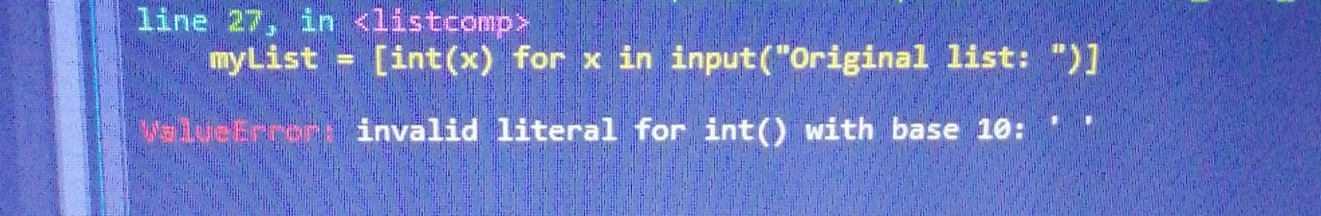 Solved 25 26 27 28 29 def readData(): myList [int(x) for x | Chegg.com