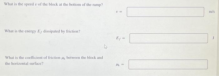 Solved The m=2.0 kg block shown in the figure slides down a | Chegg.com