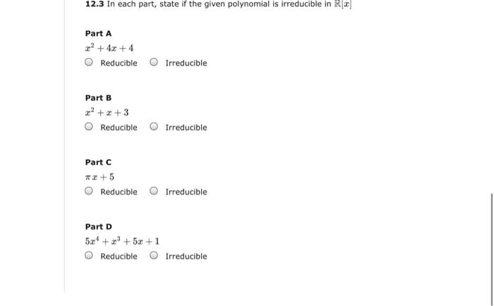 Solved A polynomial in R[x] of positive degree is a | Chegg.com