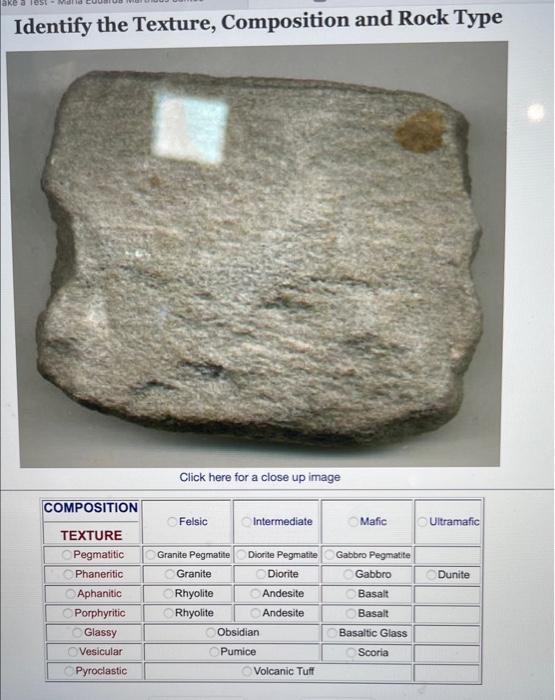 Solved EARTH SCIENCE LAB Igneous Sample #3: Identify the | Chegg.com