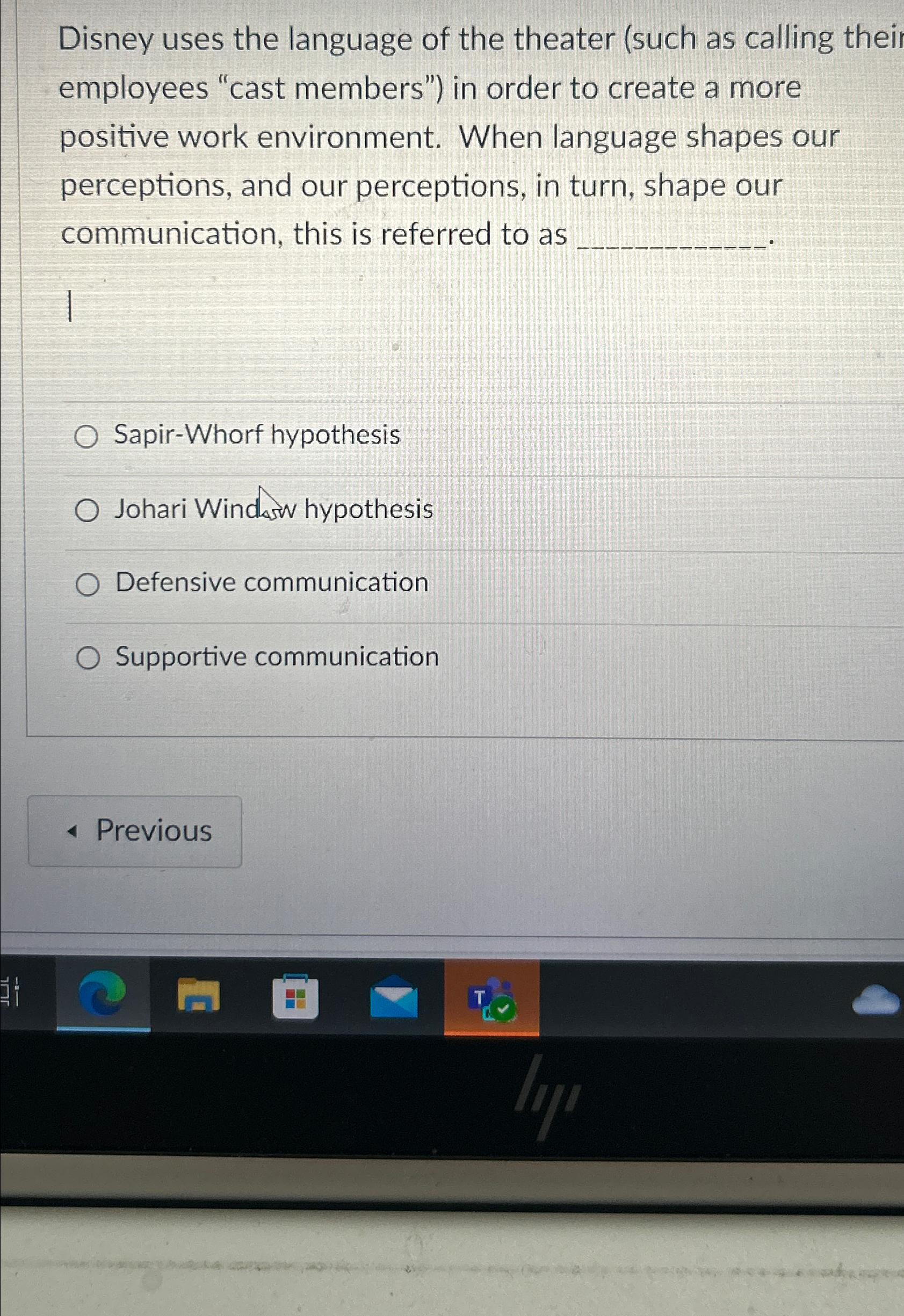 Solved Disney uses the language of the theater (such as | Chegg.com