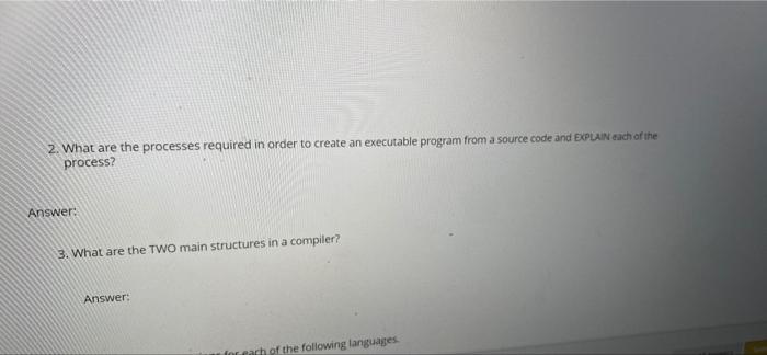 Solved 2. What are the processes required in order to create | Chegg.com