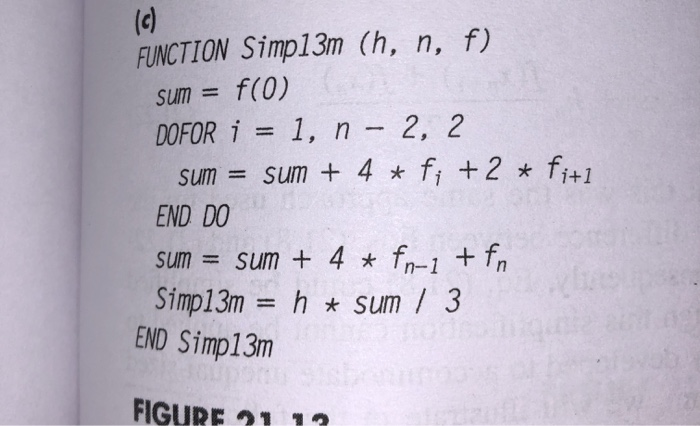 5. Implement the multiple application Simpson's 1/3 | Chegg.com