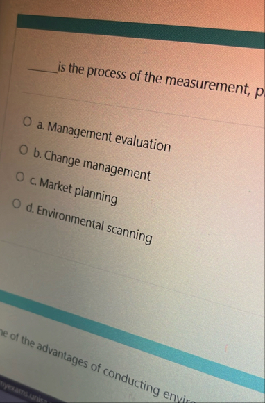 Solved is the process of the measurement, pa. ﻿Management | Chegg.com