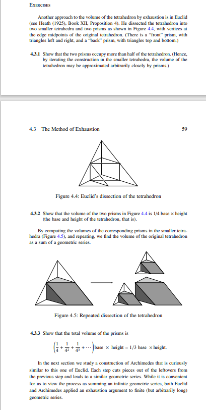 Solved Another approach to the volume of the tetrahedron by | Chegg.com