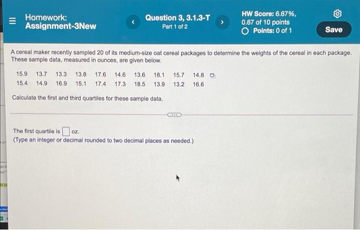 Solved Homework Assignment 3new Question 3 3 1 3 T Part 1