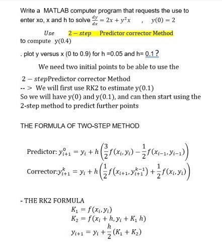 Solved Write a MATLAB computer program that requests the use | Chegg.com