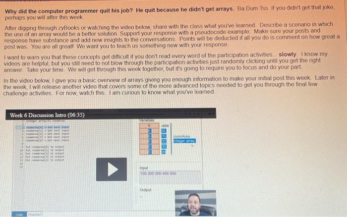Solved Why did the computer programmer quit his job? He quit | Chegg.com