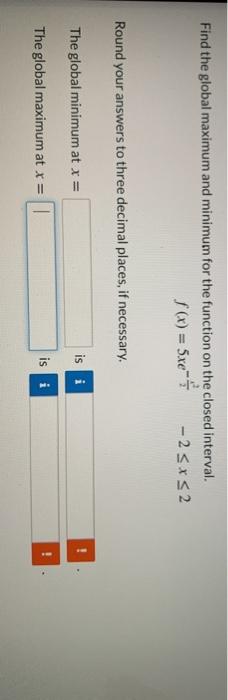 Solved Find constants a and b so that the minimum for the | Chegg.com