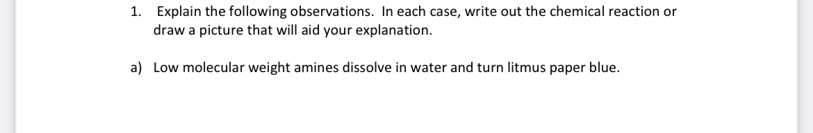 Solved Explain the following observations. In each case, | Chegg.com