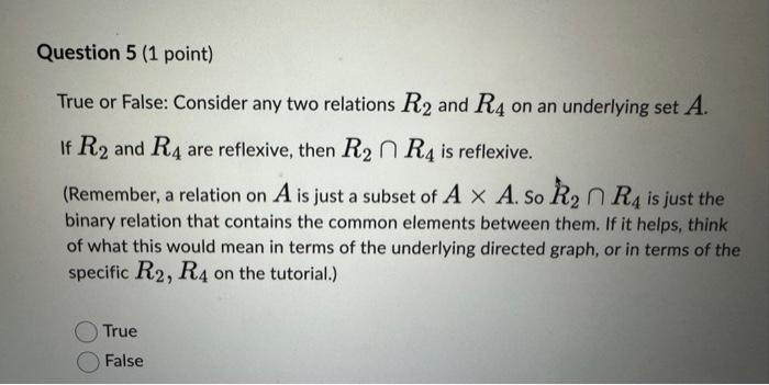 Solved d) R2 is reflexive, symmetric and transitive because | Chegg.com
