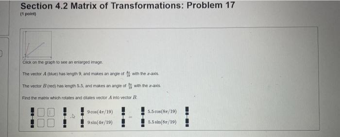 Solved Section 4.2 Matrix of Transformations: Problem 11 (f | Chegg.com
