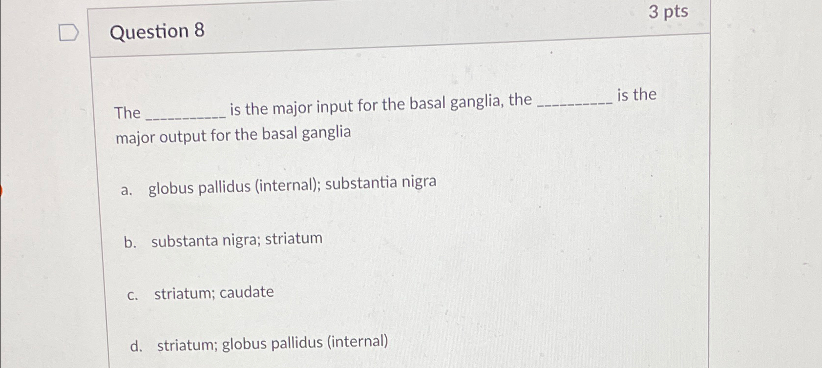 Solved Question 83 ﻿ptsThe is the major input for the basal | Chegg.com