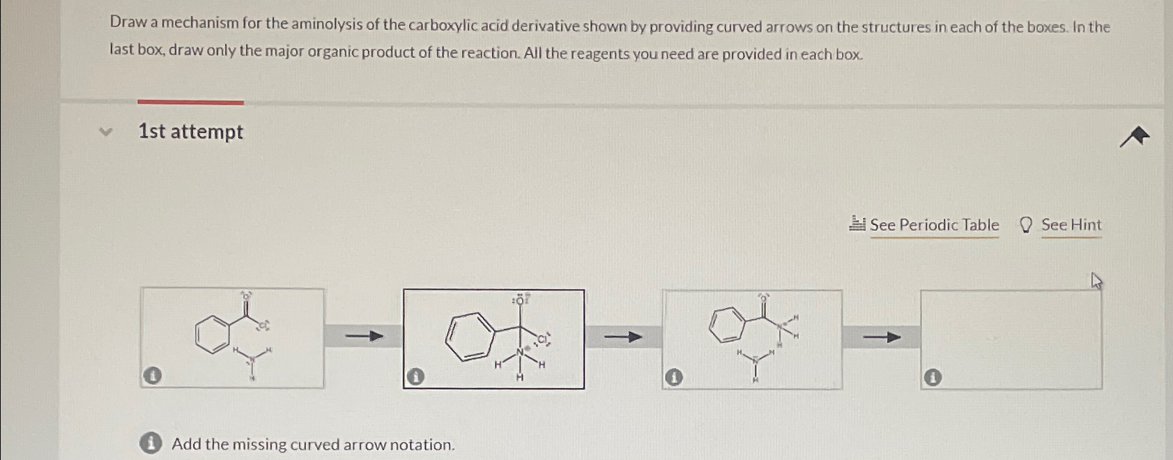 Solved Draw a mechanism for the aminolysis of the carboxylic | Chegg.com