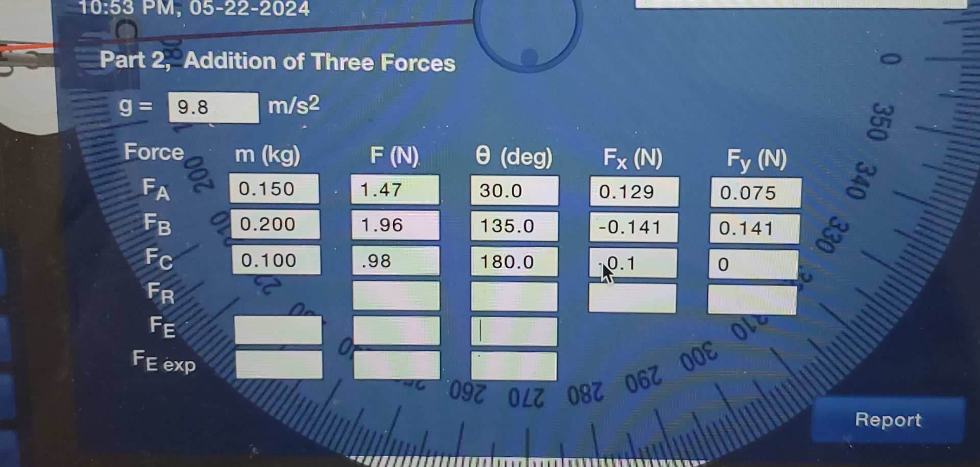 Need help finding row Fr, Fe and Fe exp. please | Chegg.com Need help finding row Fr, Fe and Fe exp. please | Chegg.com