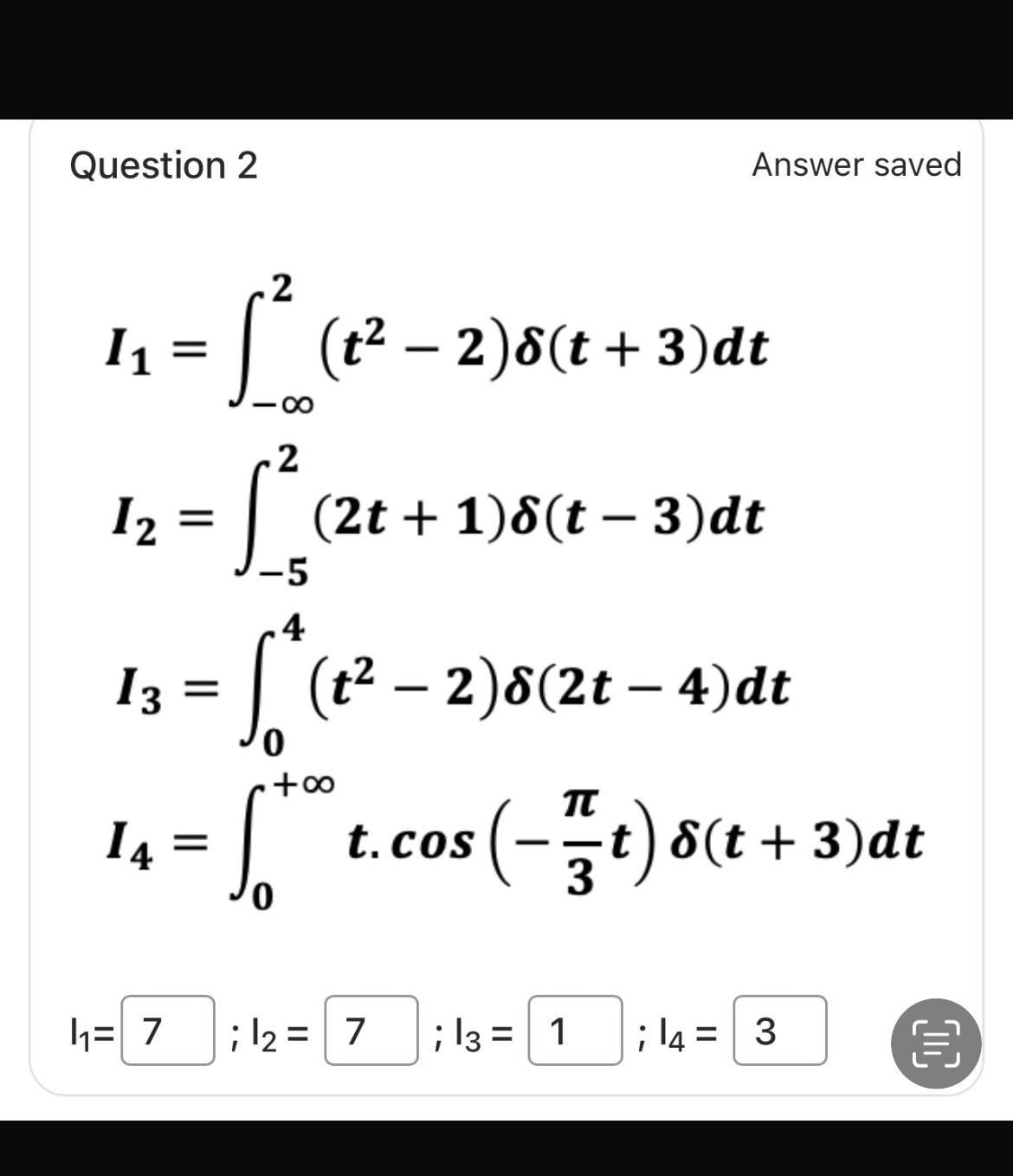 Solved Question 2Answer | Chegg.com