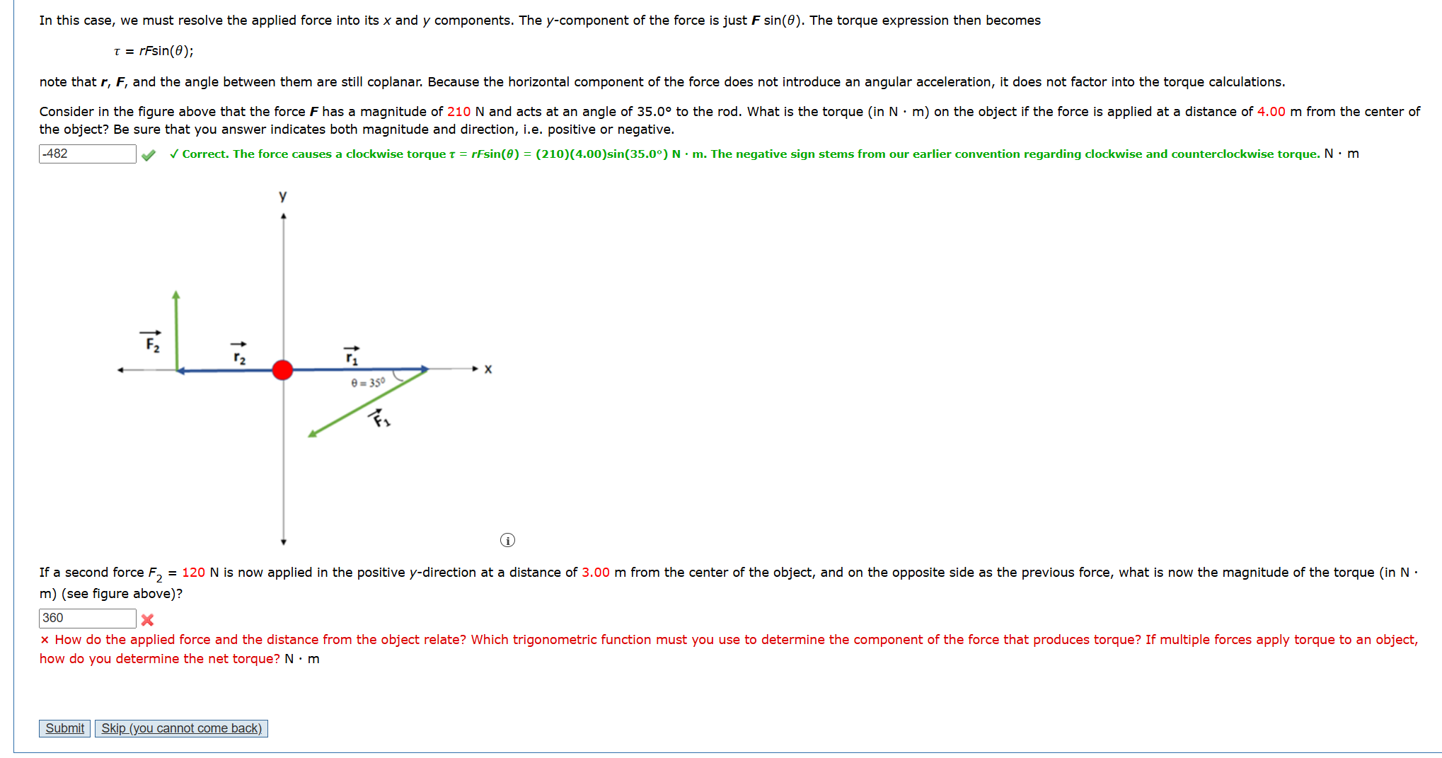 Solved In this case, we must resolve the applied force into | Chegg.com