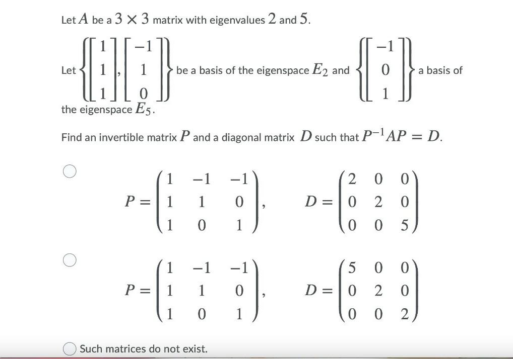 Solved Question 17 (1 point) Let 1 с 2 A = = 3 -1 -4 where c | Chegg.com