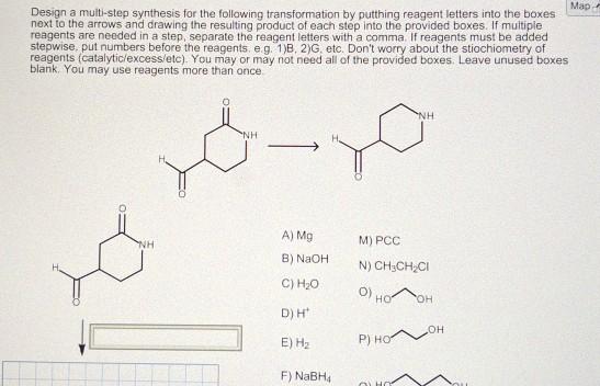 Solved Map - Design a multi-step synthesis for the following | Chegg.com