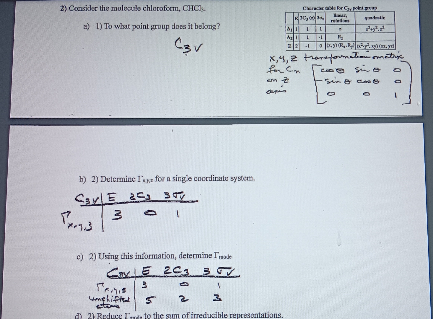 Solved Consider the molecule chloroform, CHCl3.a) 1) ﻿To | Chegg.com