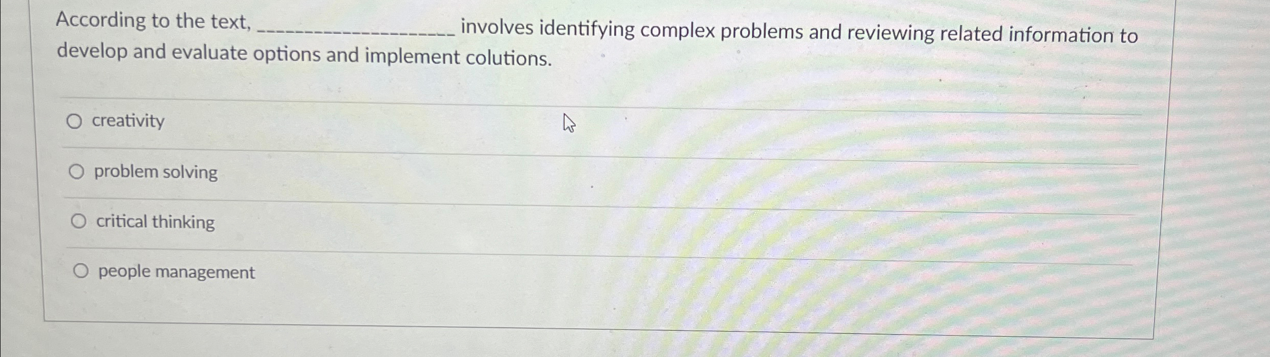 Solved According to the text, involves identifying complex | Chegg.com