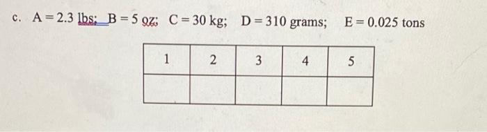 Solved 3. Put the following sets of units in descending | Chegg.com