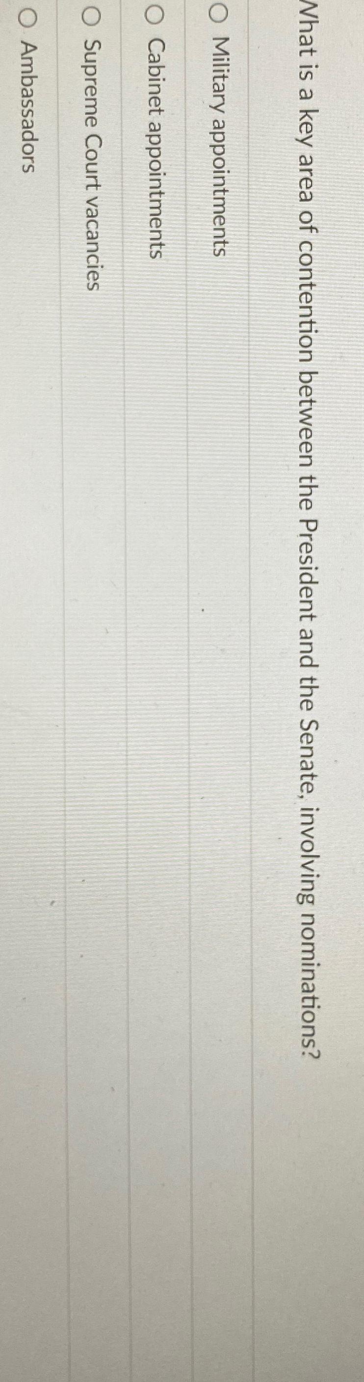 Solved What is a key area of contention between the | Chegg.com