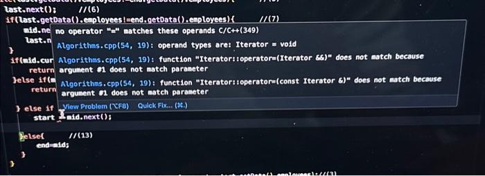 Solved c++how can i point to the next iterator if its a void | Chegg.com