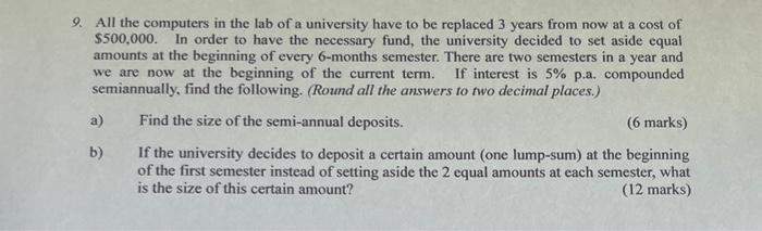 Solved 9. All the computers in the lab of a university have | Chegg.com