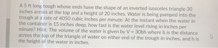 Solved A5 ft long tough whose ends have the shape of an | Chegg.com
