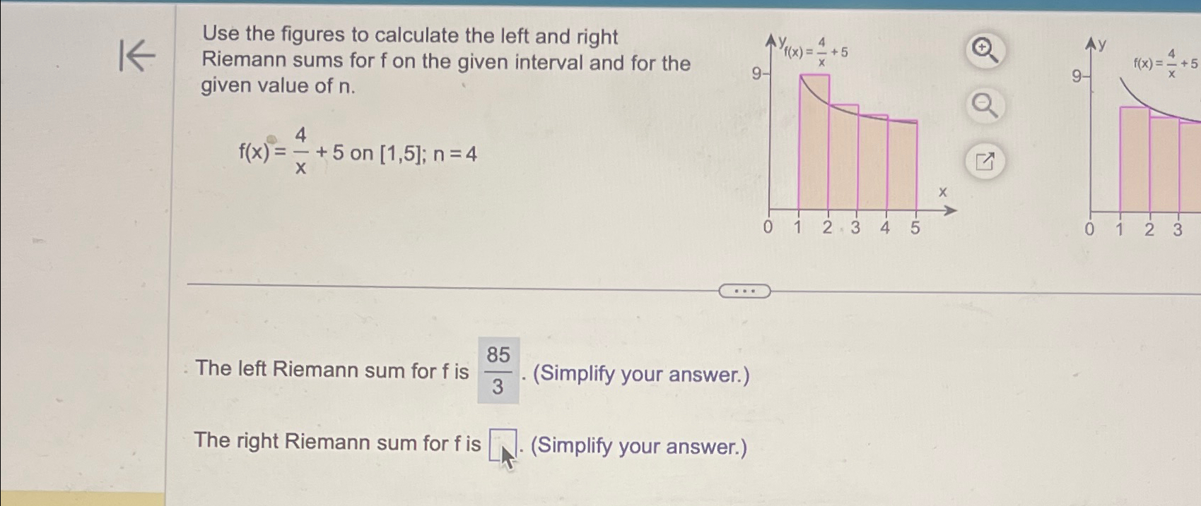 Solved Use the figures to calculate the left and right | Chegg.com