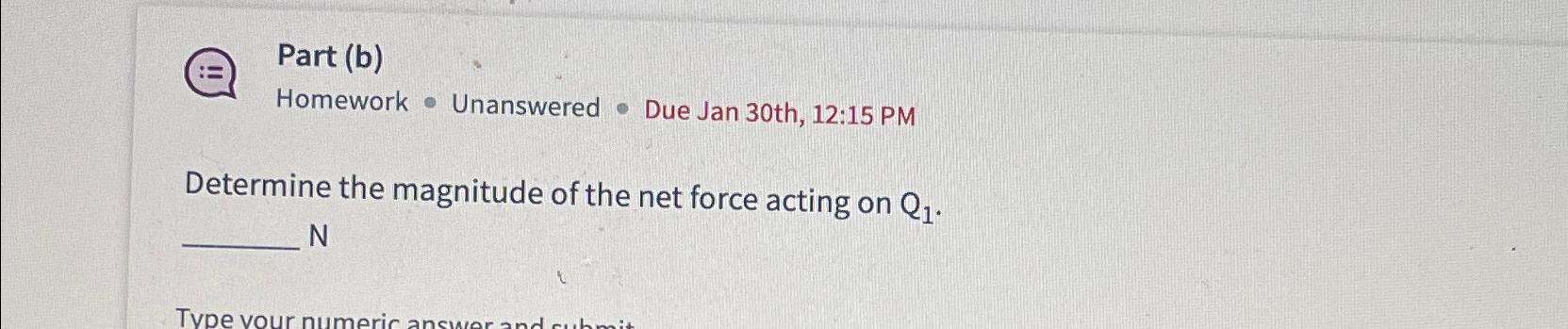 Solved For this problem, ignore gravitational interactions, | Chegg.com