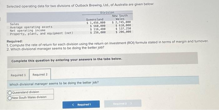 Solved Exercise 10-8 (Algo) Computing and Interpreting | Chegg.com
