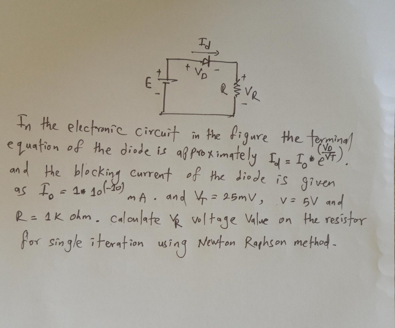 Solved In the electronic circuit in the figure the terminal | Chegg.com