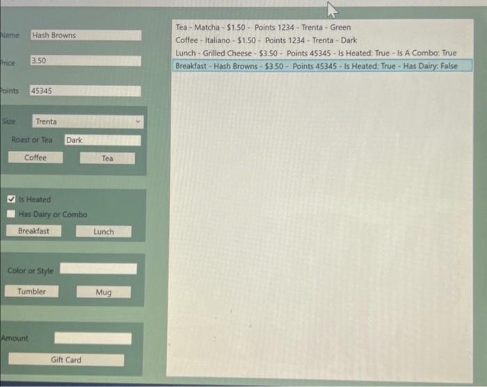 Solved CSI 124 programming. how to constract and display on | Chegg.com