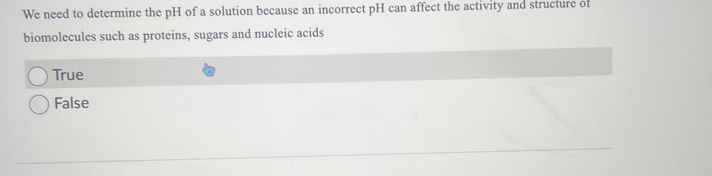Solved We need to determine the pH of a solution because an | Chegg.com