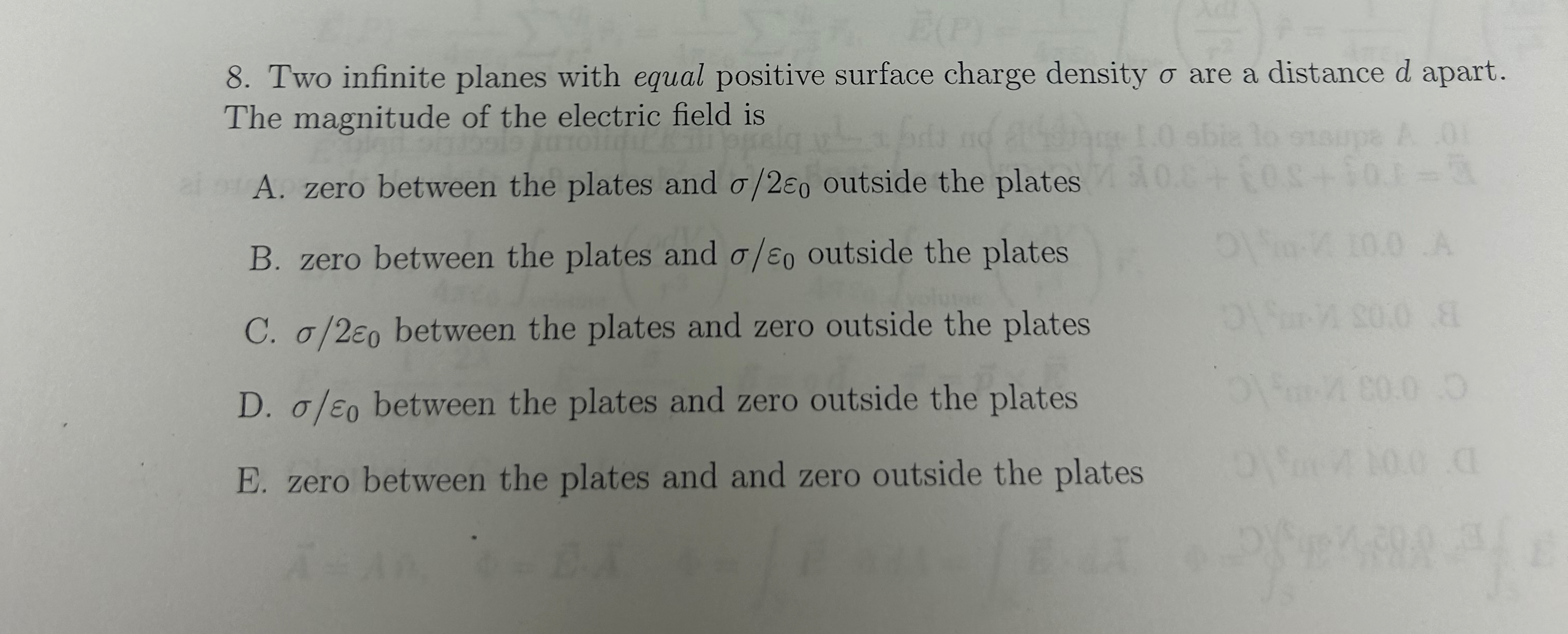 Solved Two infinite planes with equal positive surface | Chegg.com