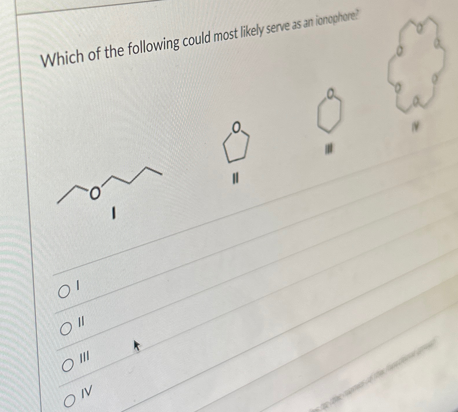 Solved Which of the following could most likely serve as an | Chegg.com