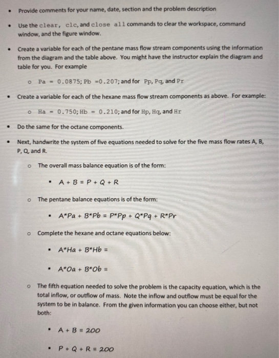 Solved Problem 2 - Mass Balance Problem 1 A system of linear | Chegg.com