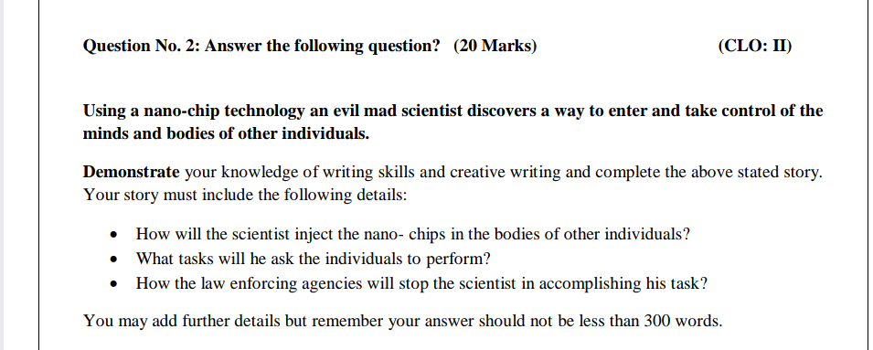 Solved Question No. 2: Answer the following question? (20 | Chegg.com
