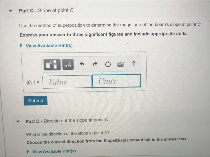 Solved Learning Goal: To determine the deflection and slope | Chegg.com