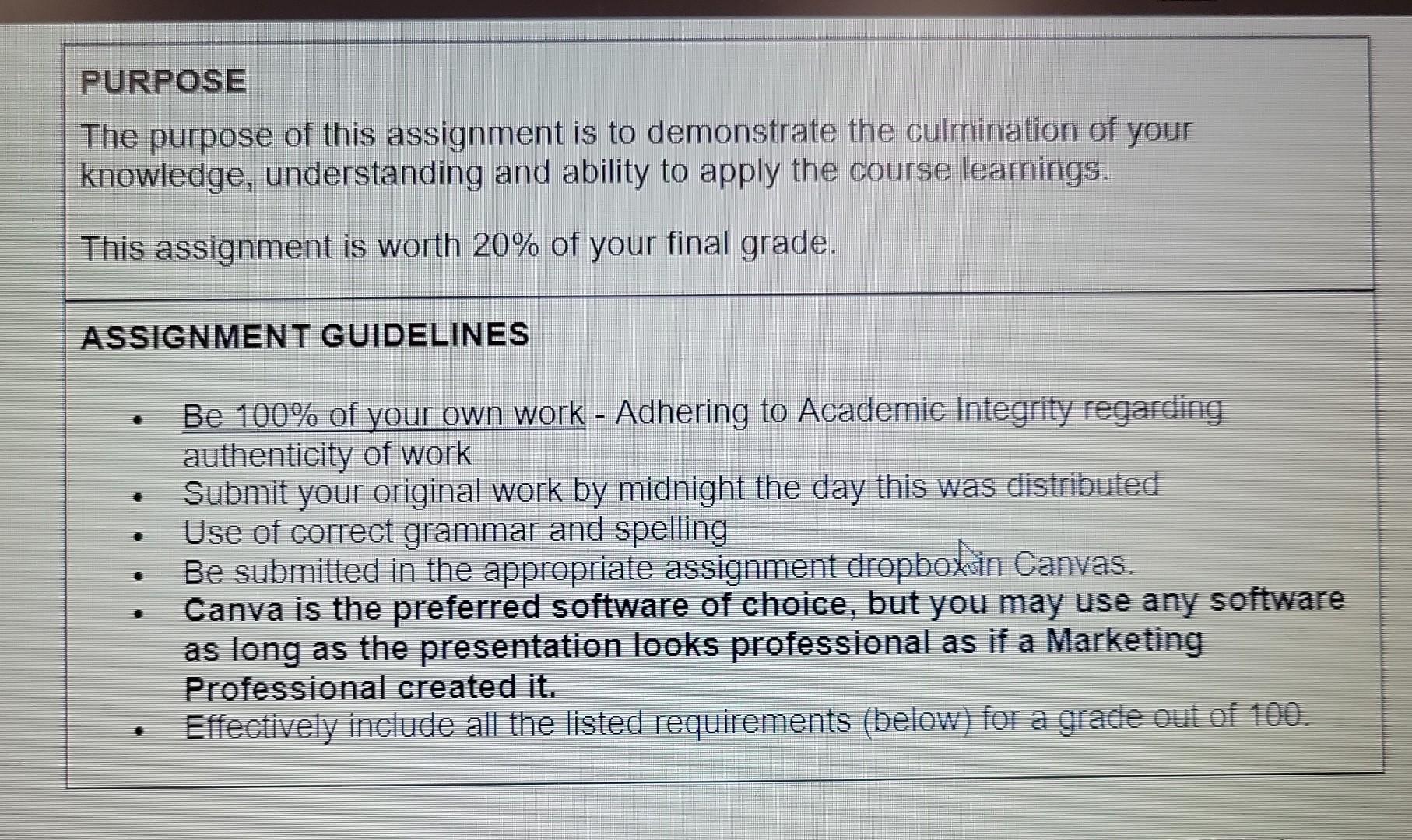 Solved PURPOSE The purpose of this assignment is to | Chegg.com