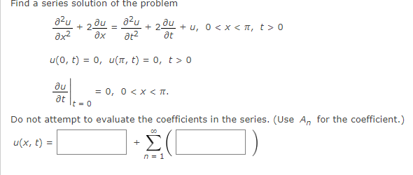 Solved Find a series solution of the | Chegg.com