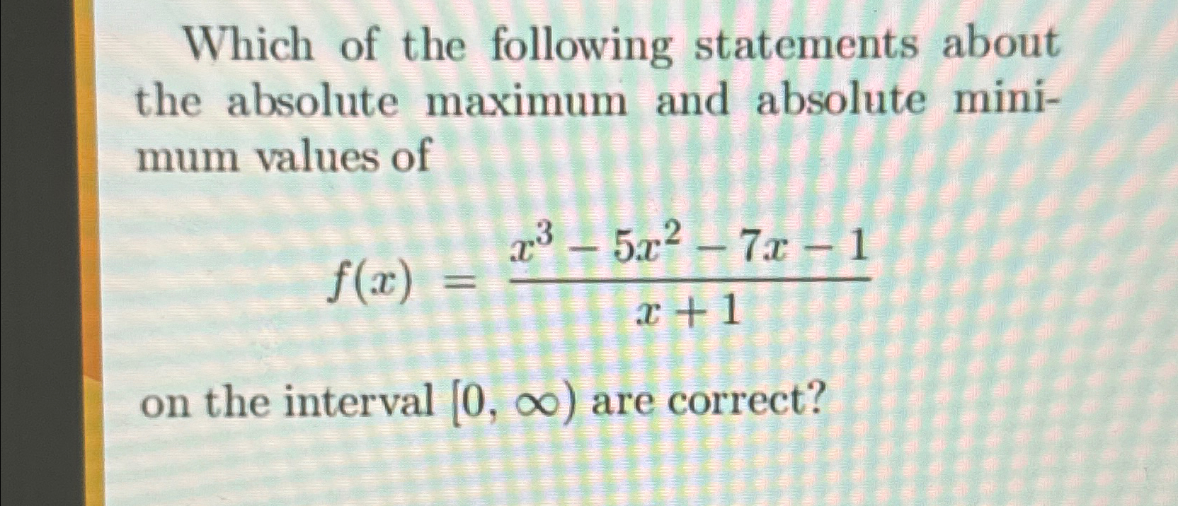 Solved Which of the following statements about the absolute | Chegg.com